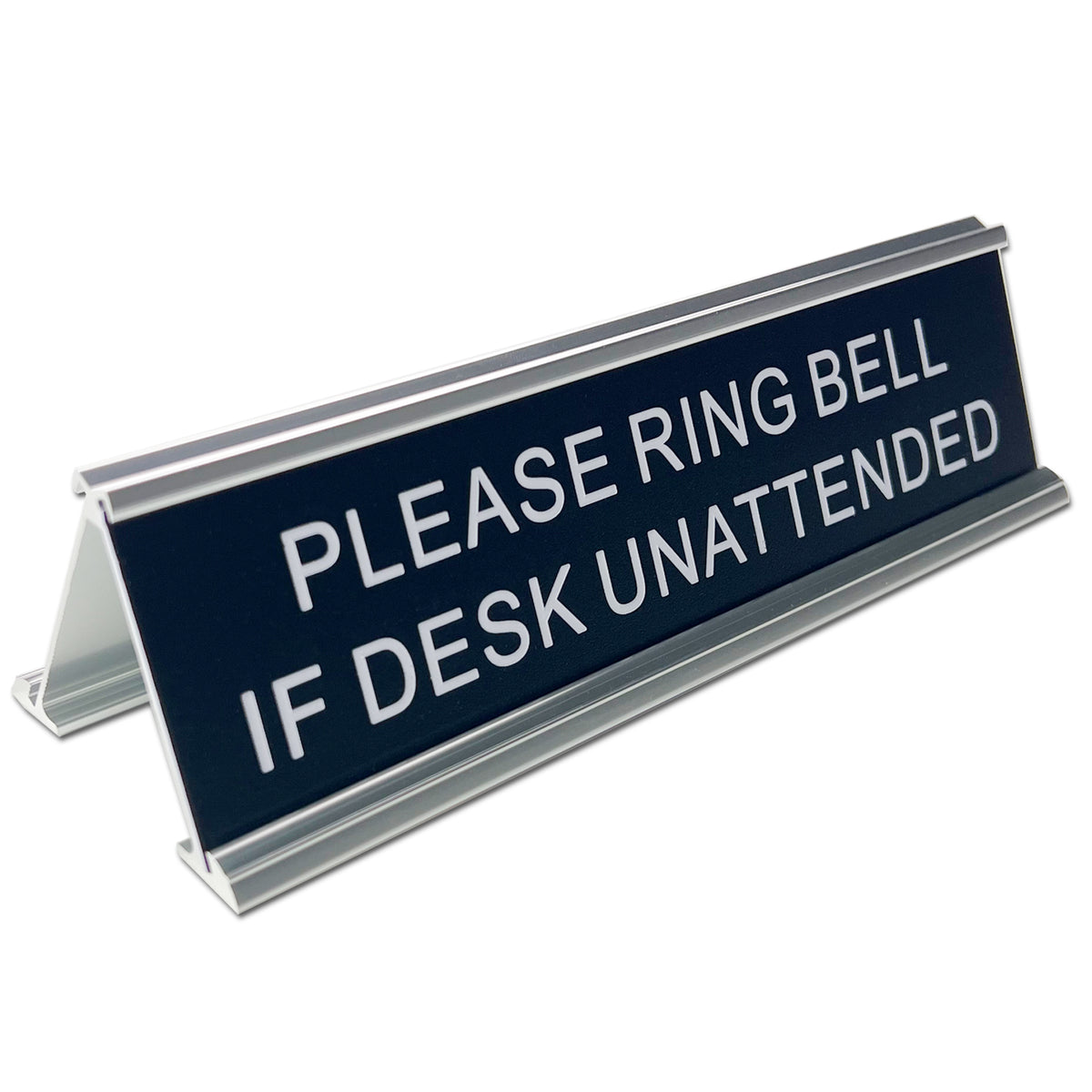 Personalised Double Side Counter Top Sign for Reception Desk Lobby Cou ...