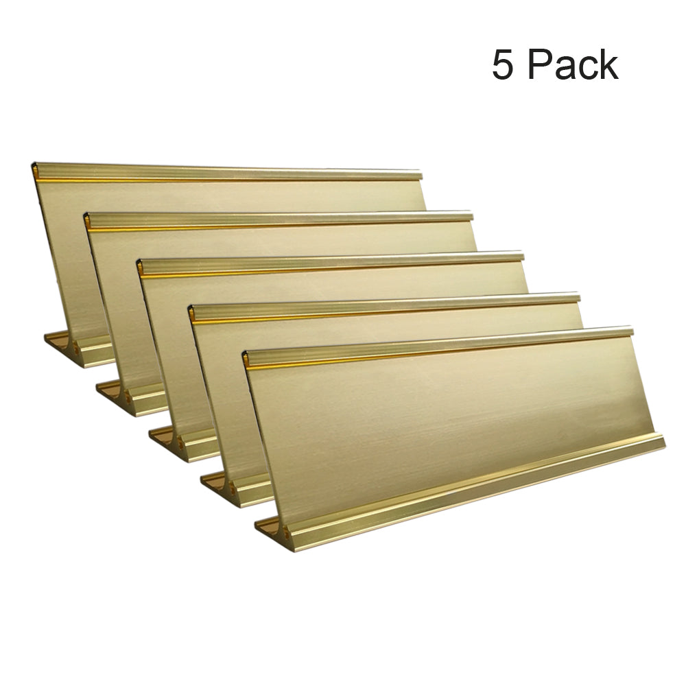 Aluminum Name Plate Desk Holder, Office Business Desk Sign Holder Desk ...