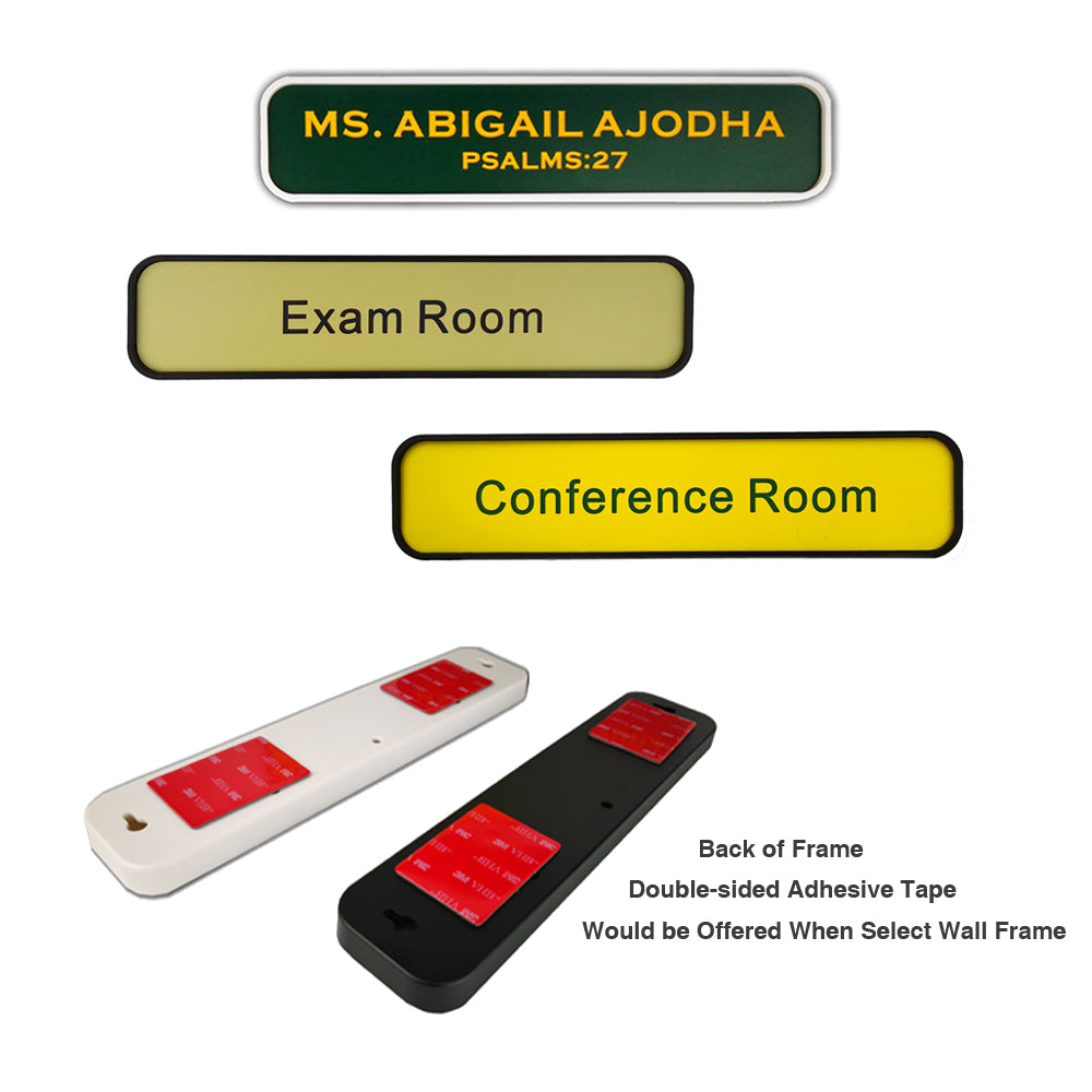 Personalized Architectural Name Plates, 2"x8" or 2"x10" Office Namepla ...